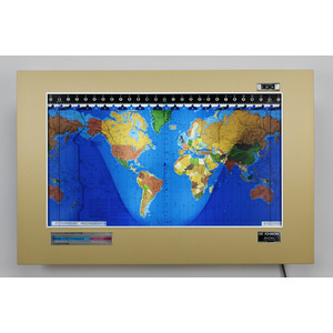 Geochron Original Kilburg in gold anodized aluminium silver bordered design