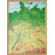 Georelief Large 3D relief map of Germany with wooden frame (in German)