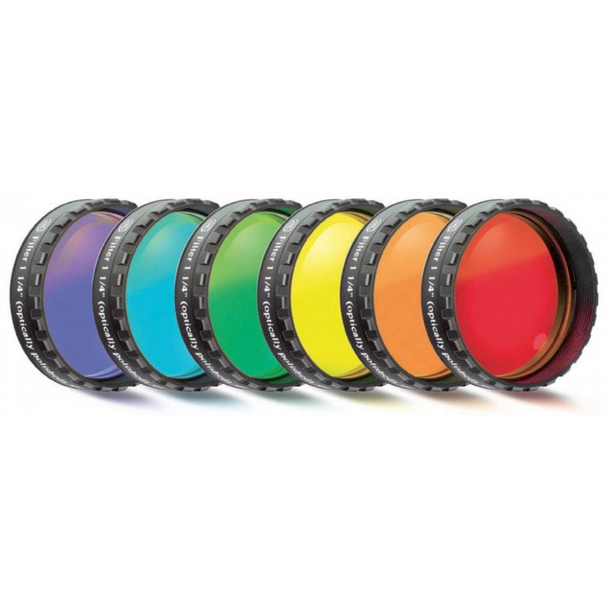 Baader Filters Eyepiece filter set 1 ¼ " - 6 colors (flat-optically ...