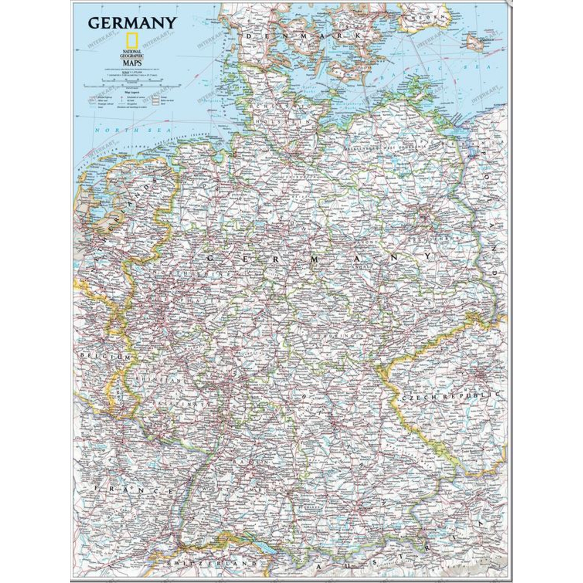 National Geographic Germany map