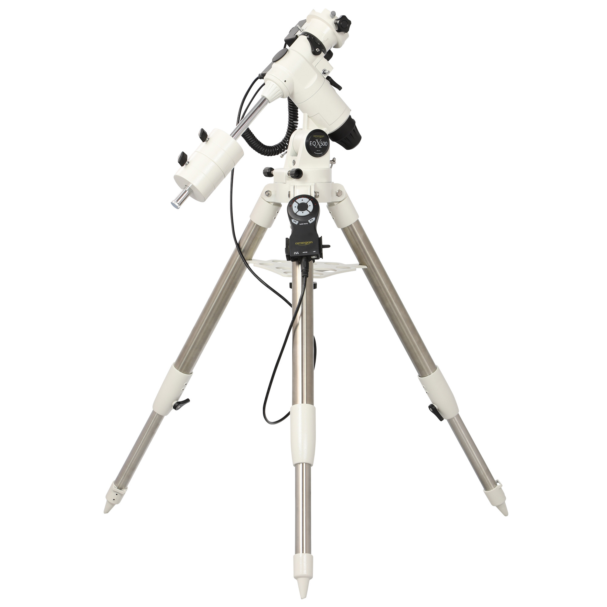 Omegon Mount EQ-500 X set with tracking motor & polar finder