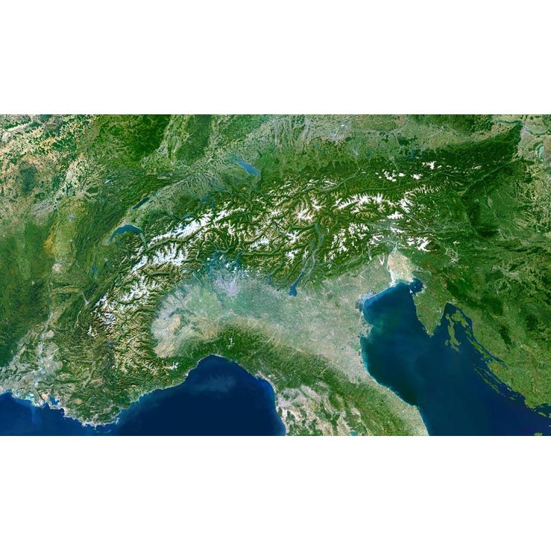 Planet Observer Regional-Karte Alpen